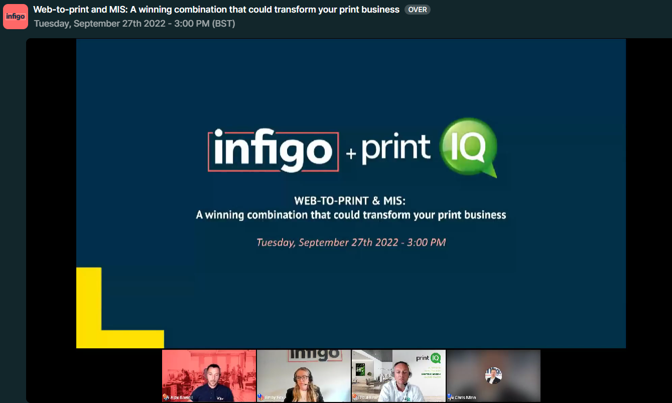 Web-2-print and MIS a winning combination - printIQ