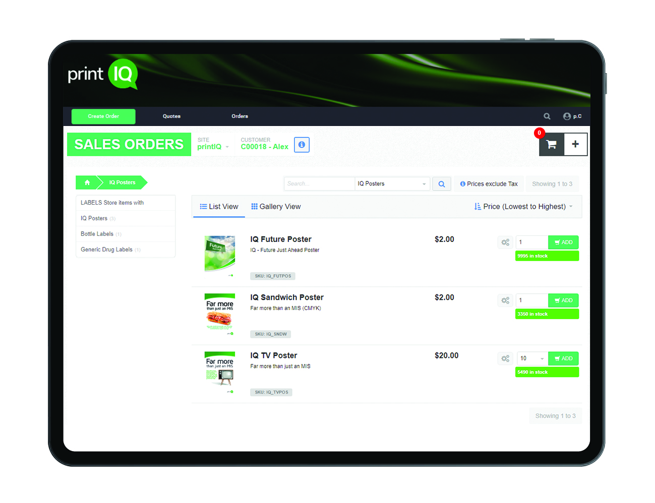 Store Module - printIQ